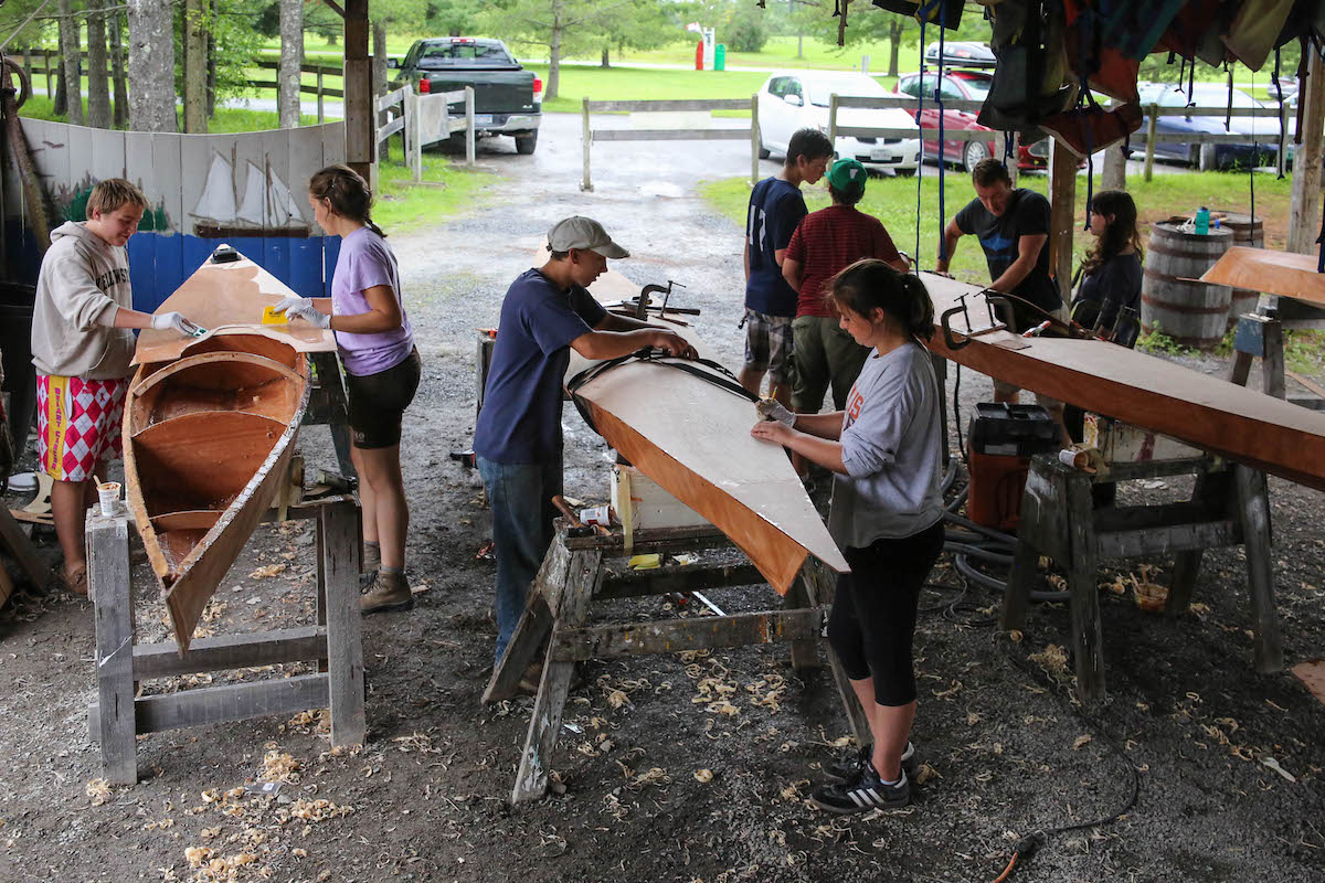 Kayak Building – Lake Champlain Maritime Museum