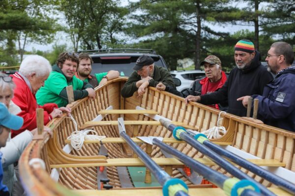 Launching a New Boat Built by Students in Lake Champlain: Ruth M ...